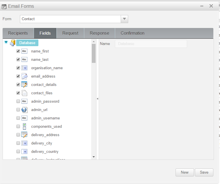 Configuring Email Forms | MoST V4 Help