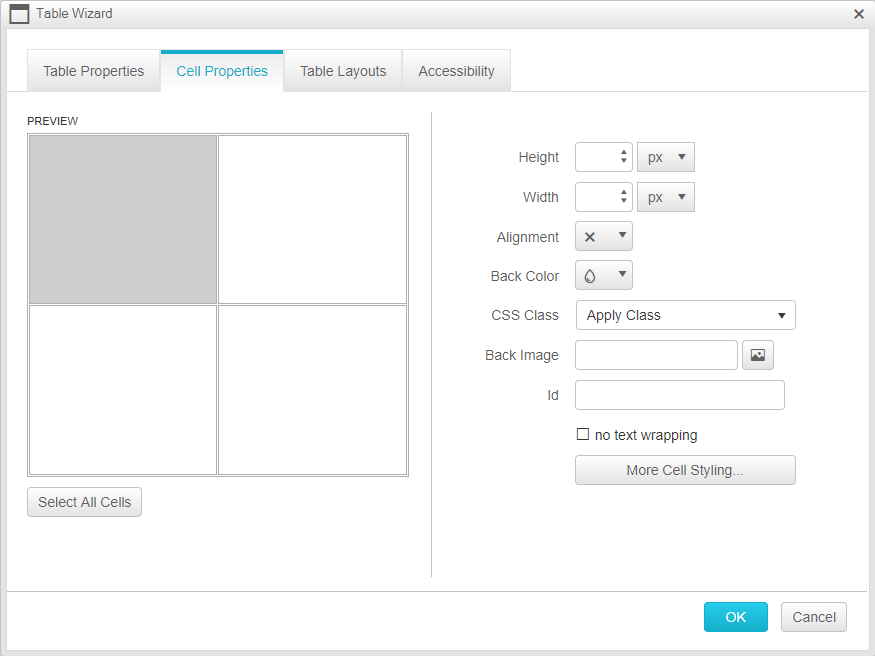 Creating and Editing Tables | MoST V4 Help