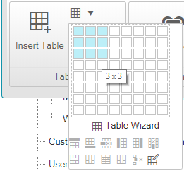 Creating and Editing Tables | MoST V4 Help