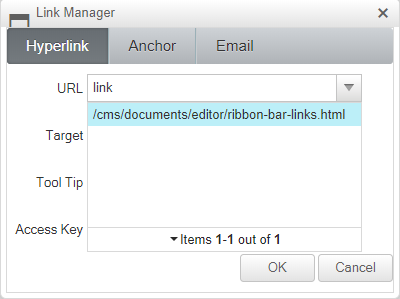 Managing Links - Hyperlink Manager | MoST V4 Help