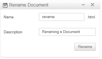 Renaming a Document | MoST V4 Help