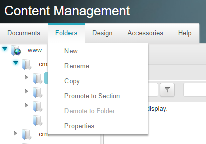 Performing Folder Tasks | MoST V4 Help